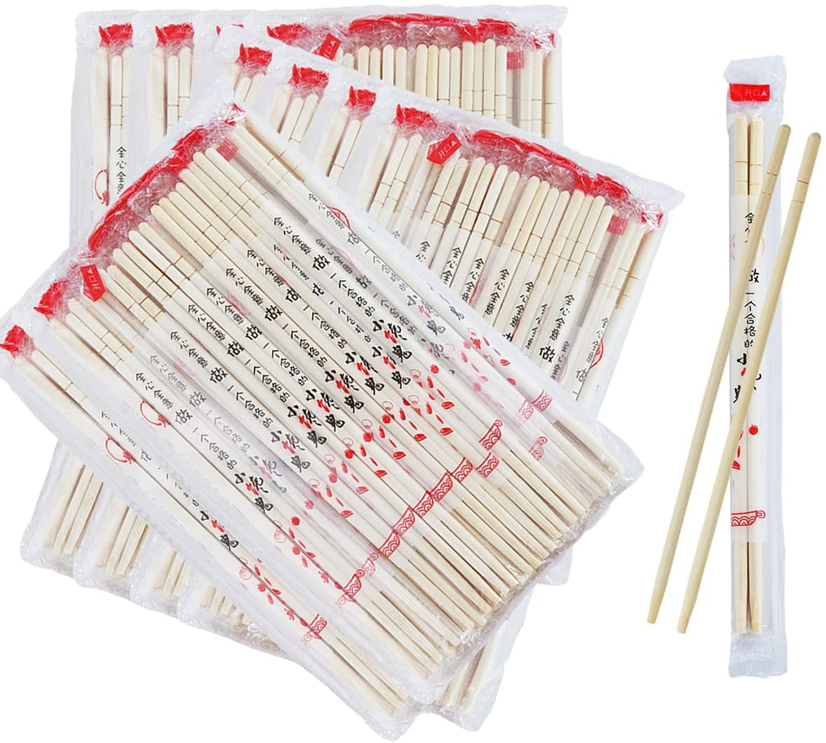 ReaNea 500 Pairs Long Japanese Disposable Bamboo Chopsticks ...