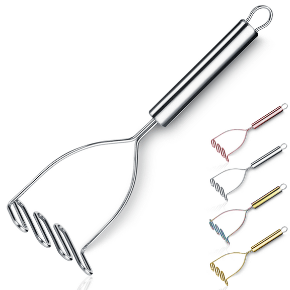 2pcs Stainless Steel Potato Masher Home Mashed Potato Ricer Kitchen ...