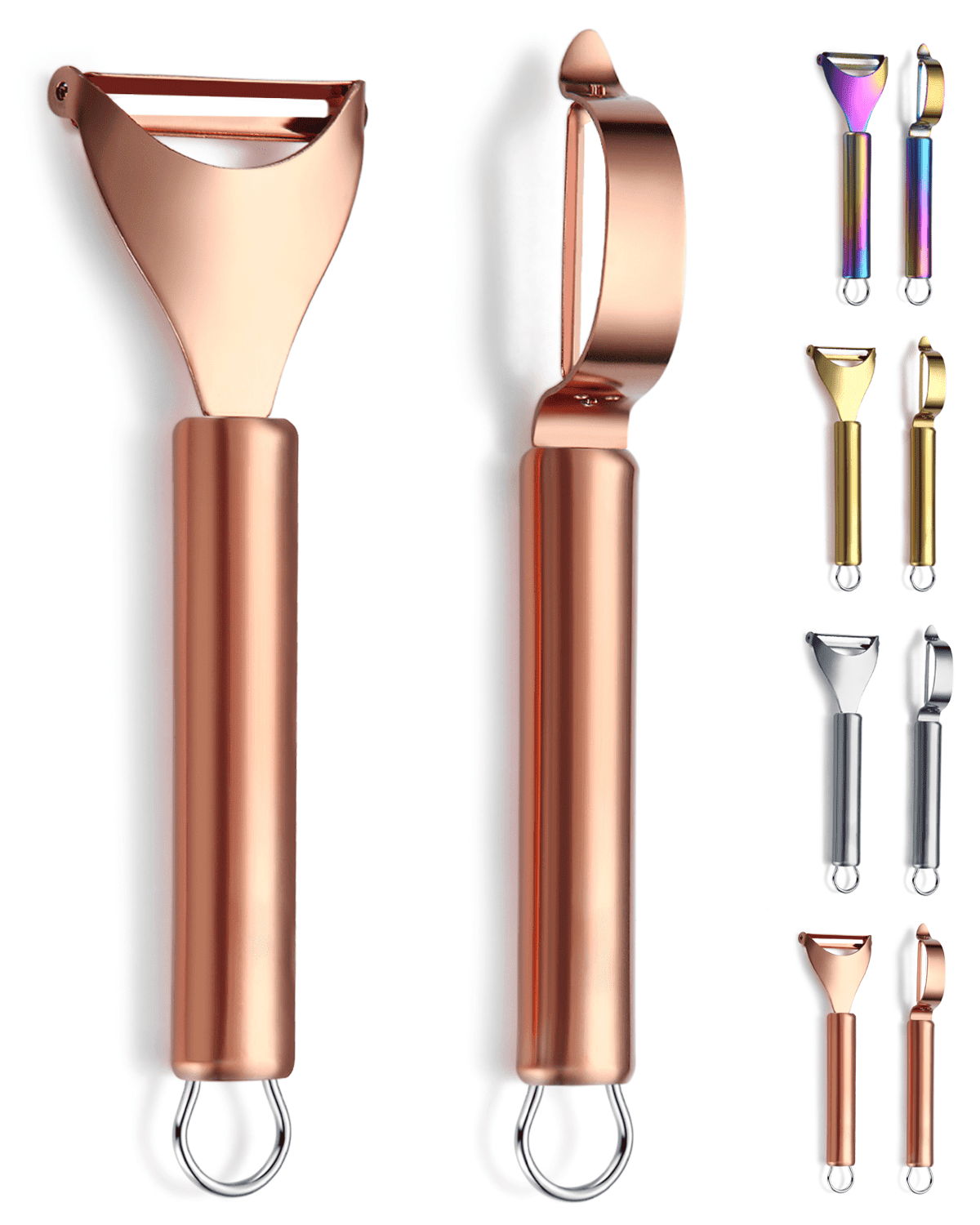 ReaNea Rose Gold Potato Vegetable Peeler Stainless Steel Peelers For ...