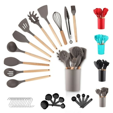 Ayesha Curry Tools and Gadgets Cooking Utensil Set, 4-Piece, Redwood ...