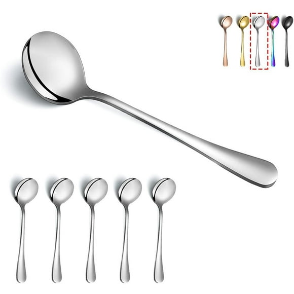 Dining Utensils Round Soup Spoons