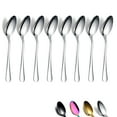 "ReaNea Stainless Steel Kitchen Teaspoons, 5.5"" Set of 8, Silverware ...