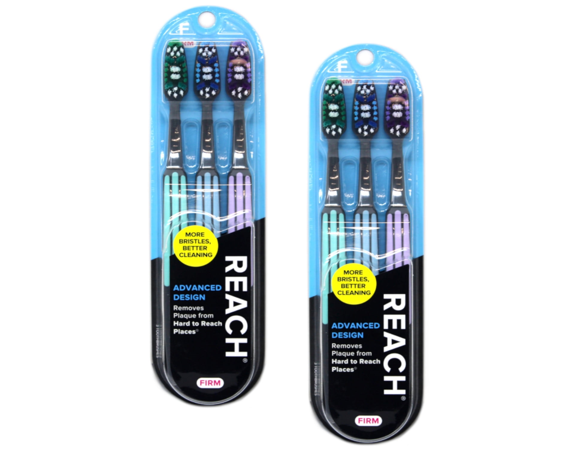 Reach Advanced Design Firm Toothbrushes, Colors May Vary, 3 Count (Pack ...