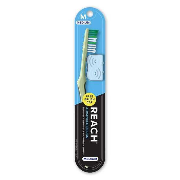 Reach Advanced Design Medium Adult Toothbrush - Walmart Business Supplies