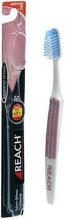 Reach Advanced Design Toothbrush Medium Full Head, Pack of 4 - Walmart.com
