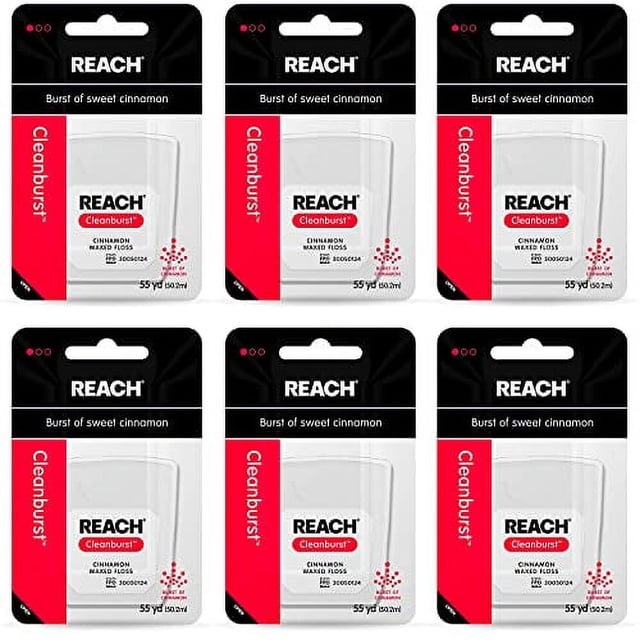 Reach Cleanburst Waxed Dental Floss for Tooth Teeth Interdental ...