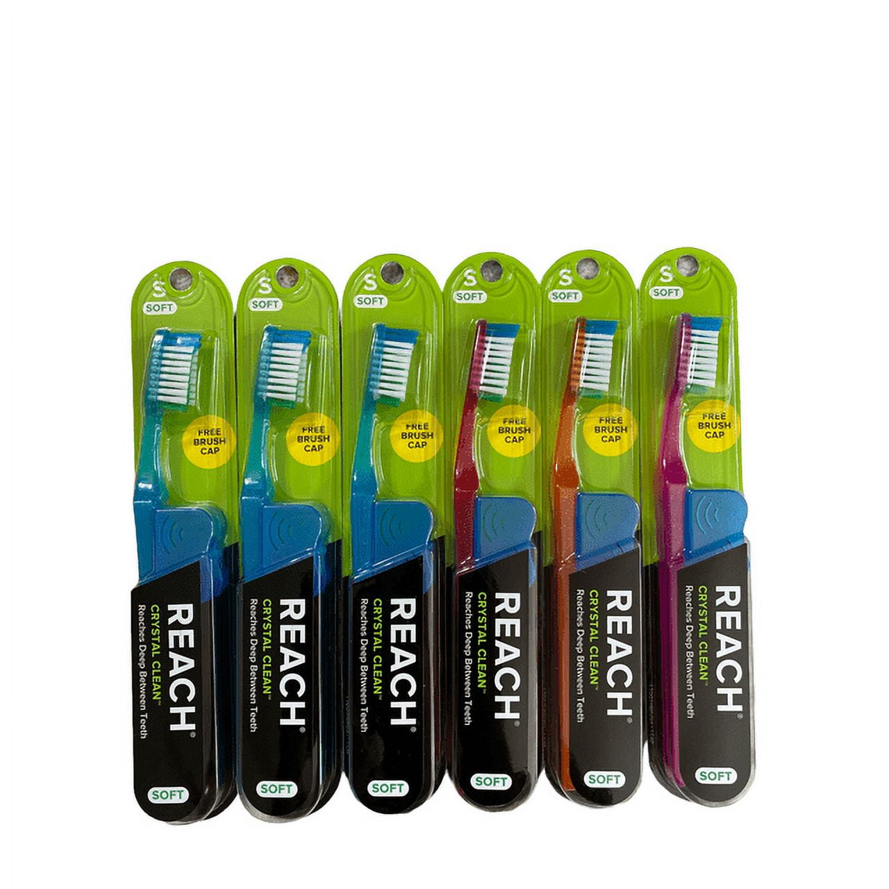 Reach Crystal Clean Deep Between Teeth Soft Pack Of 6 - Walmart.com