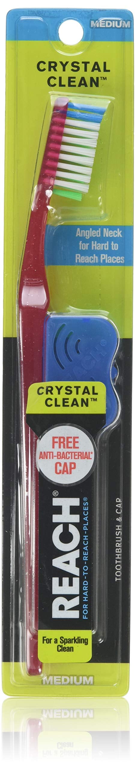 Reach Crystal Clean Medium RRF12 Adult Toothbrush, 1 Each, Colors May ...