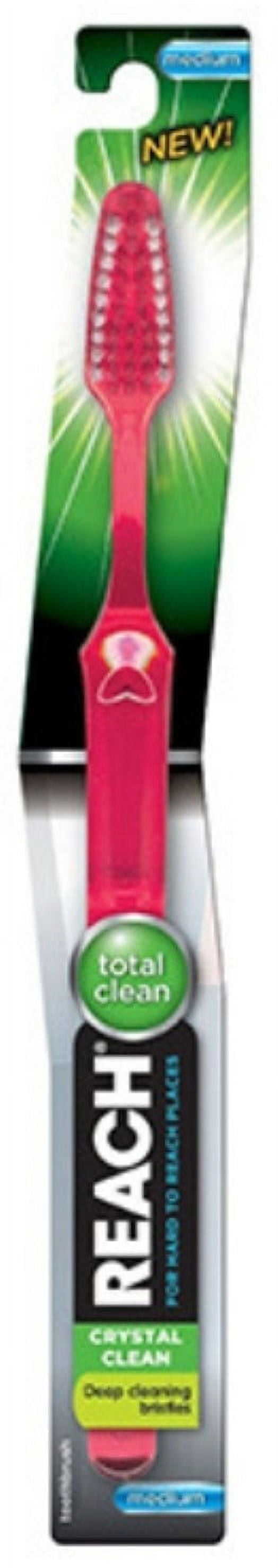 Reach Crystal Clean Toothbrush, Medium - (Pack of 2) - Walmart.com