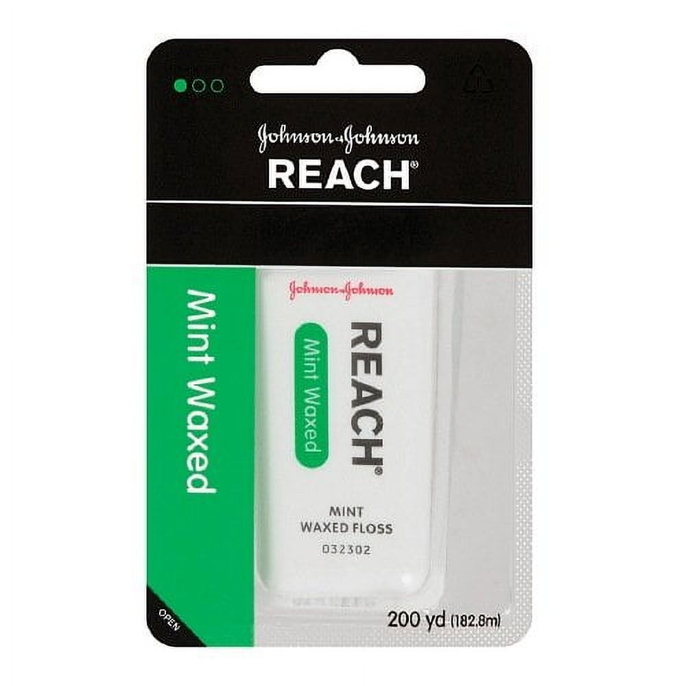 Reach Dental Floss, Waxed, HP29 Mint, 200 Yard (Pack HMPLSof 2 ...