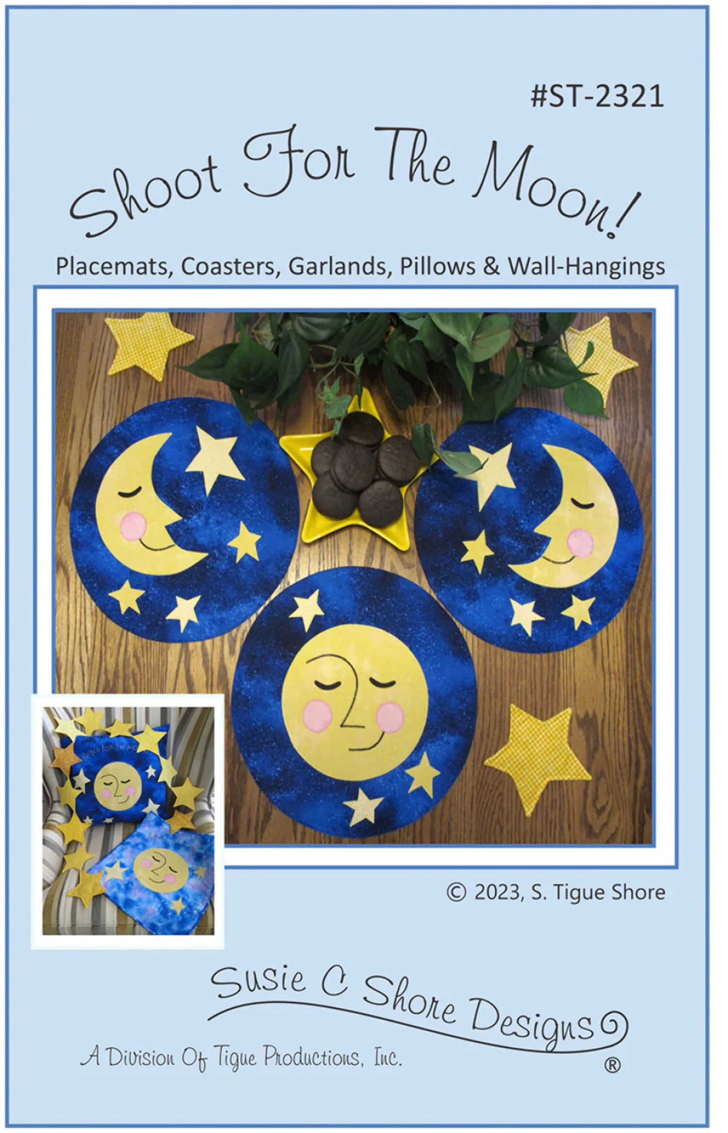 Reach For The Moon Sewing and Quilt Pattern by Suzanne Tigue Shore for ...