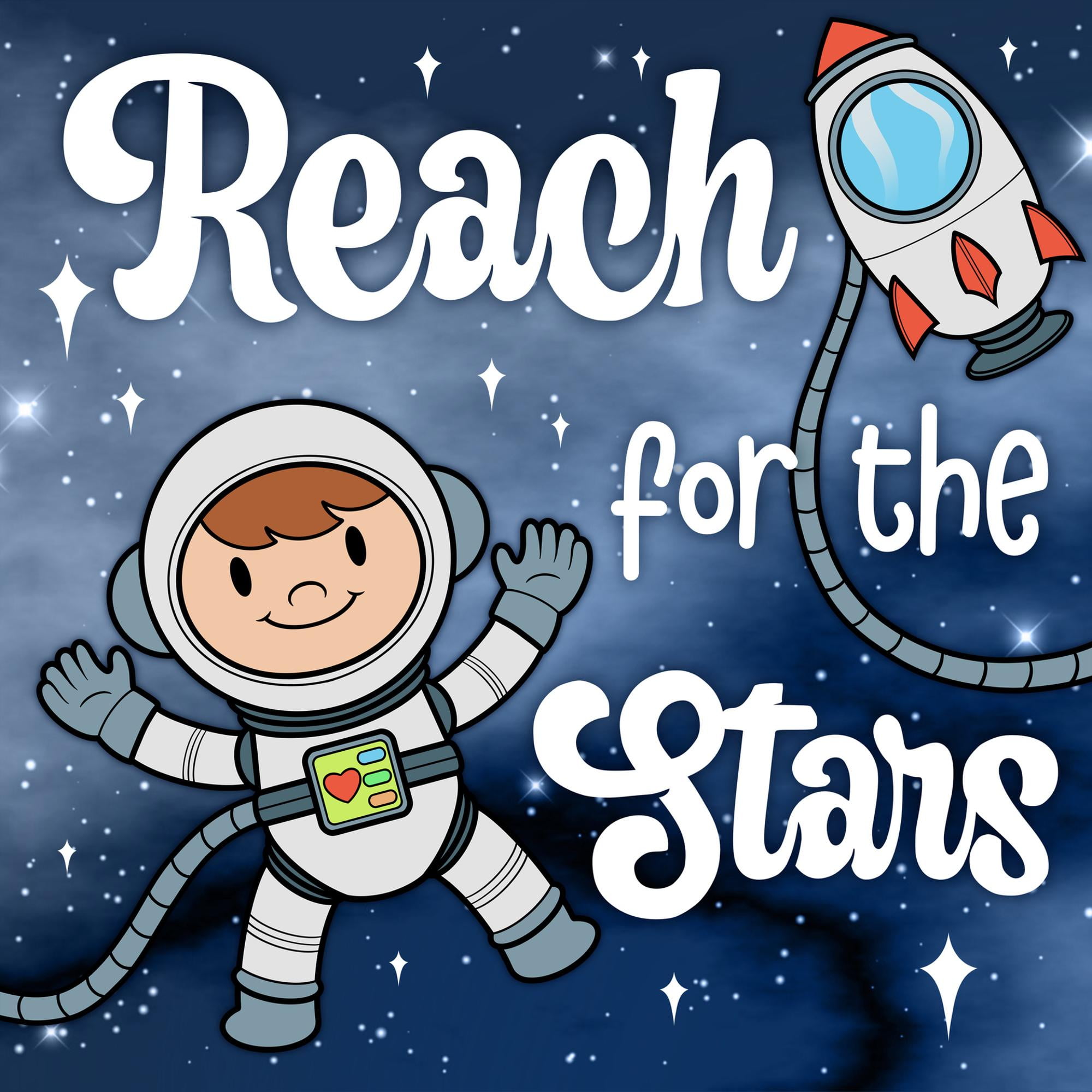 Art.com Reach For The Stars Astronaut Art Print by Marcus Prime, 16" x ...