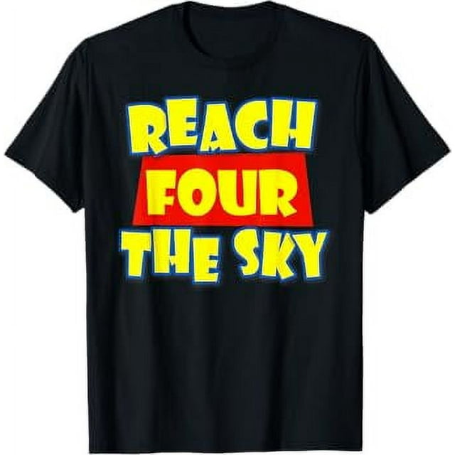 Reach Four The Sky Birthday 4th Bday 4 Year Old Girl Boy T-Shirt ...