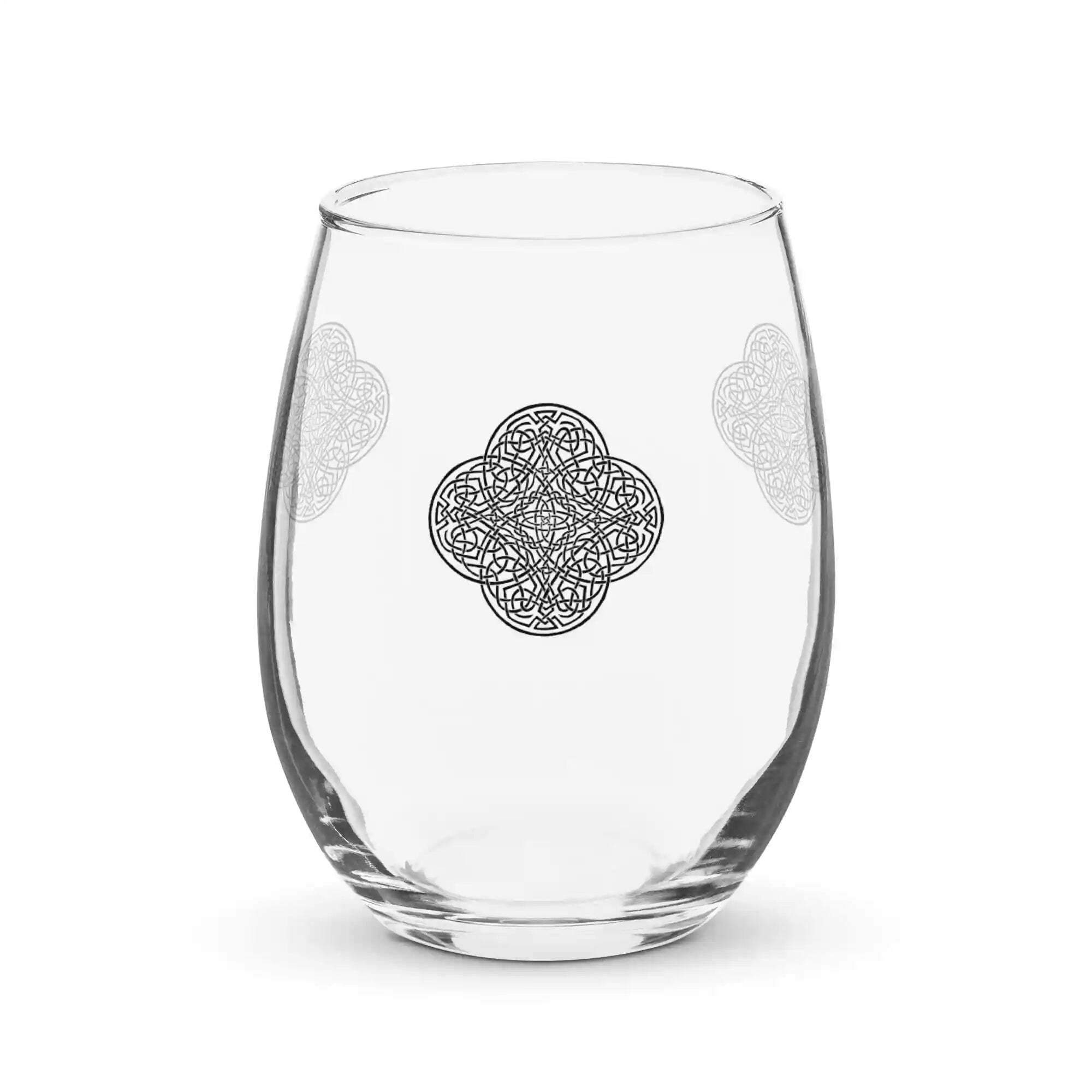 Reach Of The Spirit - Solid Black - Stemless Wine Glass - Walmart.com