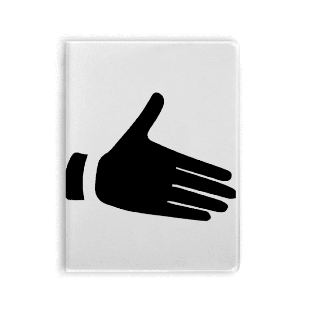 Reach Out Gesture Outline Pattern Notebook Gum Cover Diary Soft Cover ...