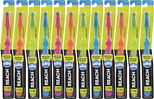 Reach Toothbrush, Medium, Full Head #11 - (Pack of 12) - Walmart.com