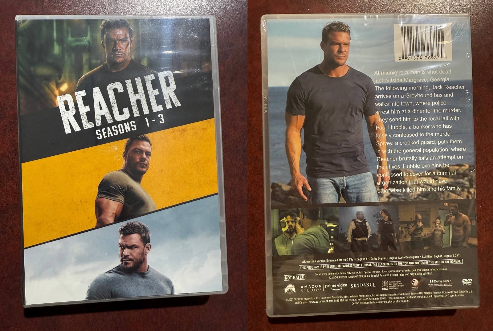 Reacher: The Complete Series, Seasons 1-3 (DVD, 8-Disc, Box-Set) Brand ...