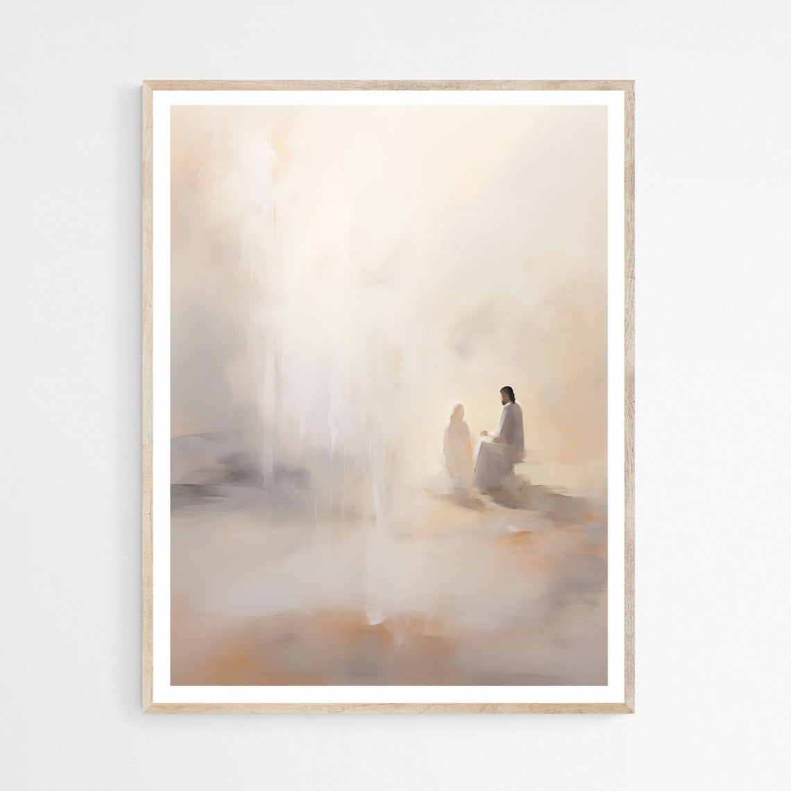 Reaching for Hope Modern Jesus Bible Wall Art Christian Faith ...