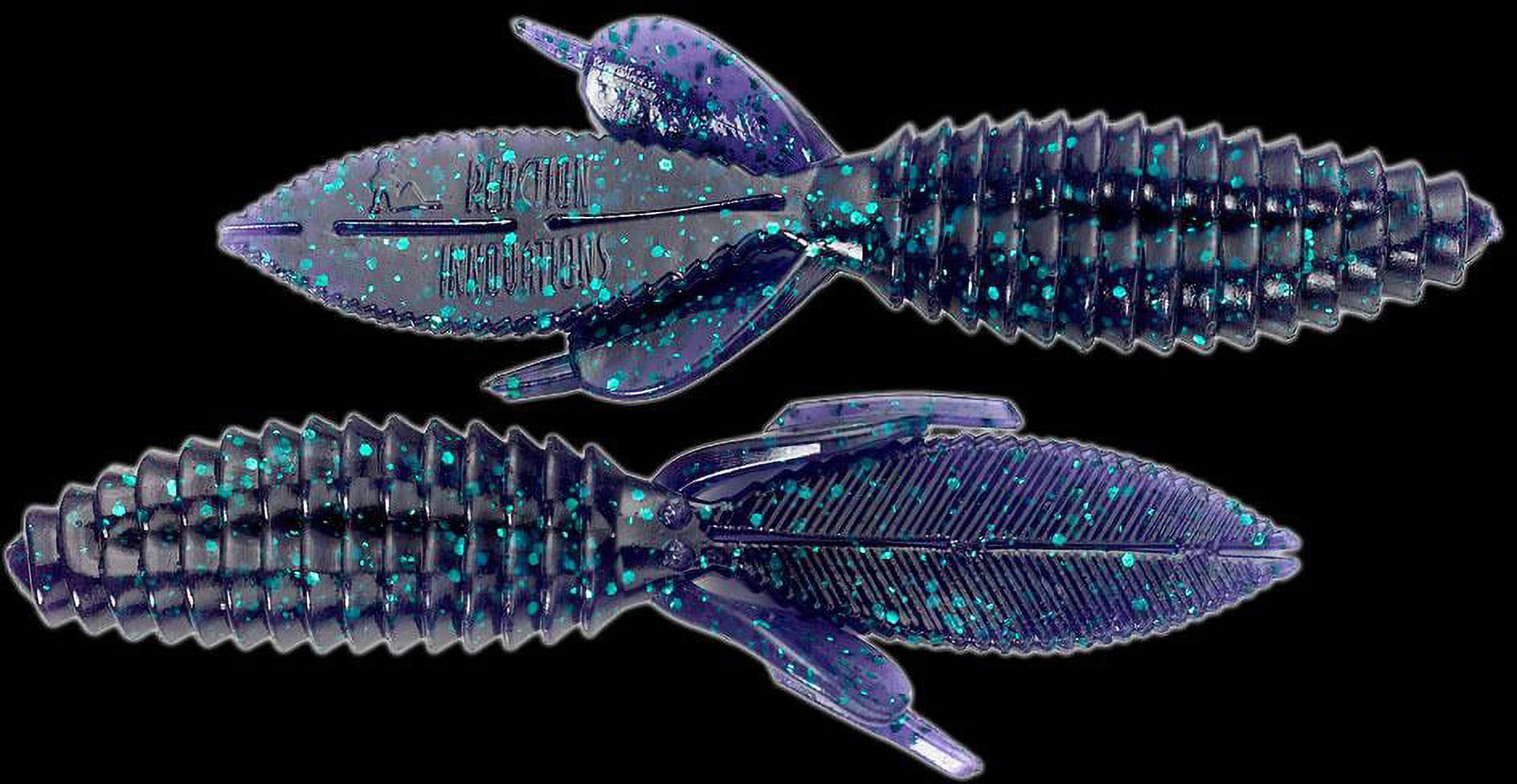 Reaction DWB-003 Double Wide Beaver Creature Bait, 5.2", Junebug, 6 ...