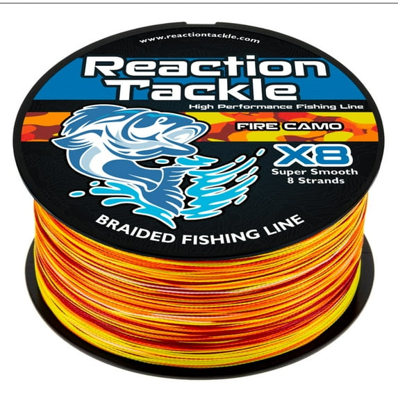 Reaction Tackle X8 8-Strand Braided Fishing Line – Super Strong ...