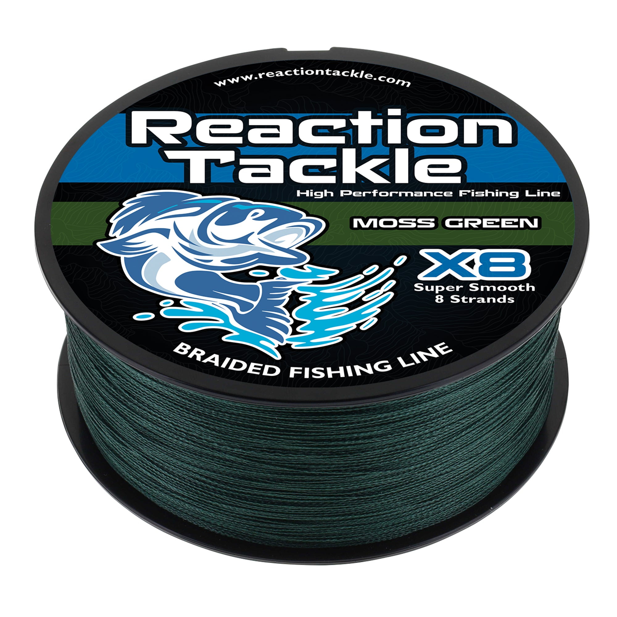 Reaction Tackle X8 8-Strand Braided Fishing Line – Super Strong ...