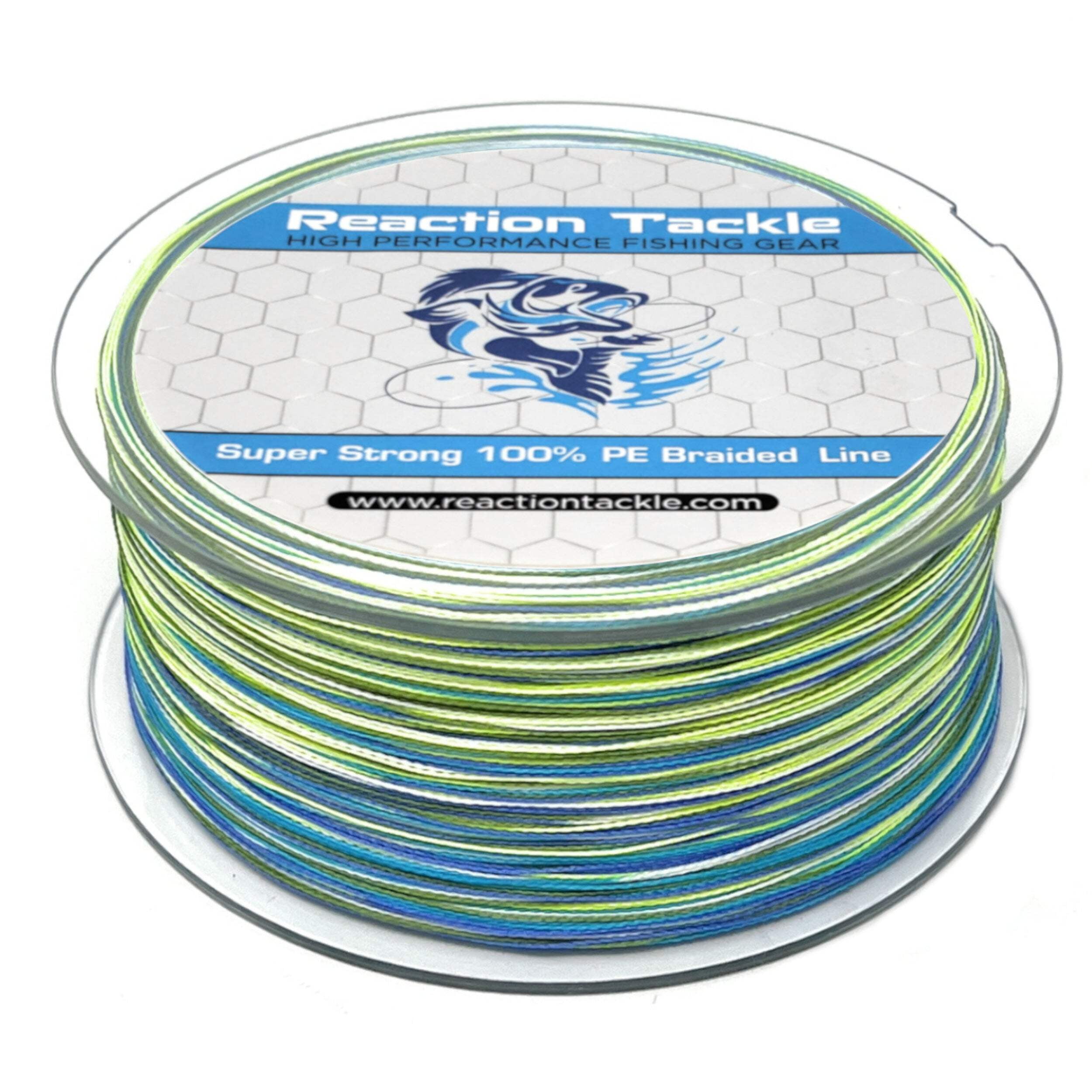 Reaction Tackle Braided Fishing Line- Aqua Camo - Walmart.com