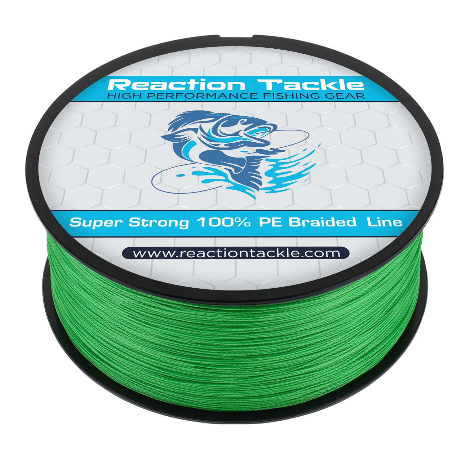 Reaction Tackle Braided Fishing Line Hi Vis Green - Walmart.com