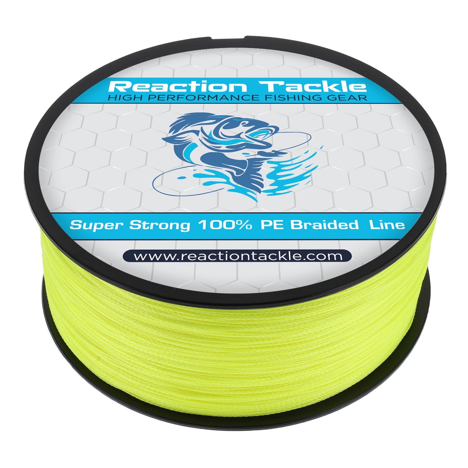 Reaction Tackle Braided Fishing Line Hi Vis Yellow - Walmart.com