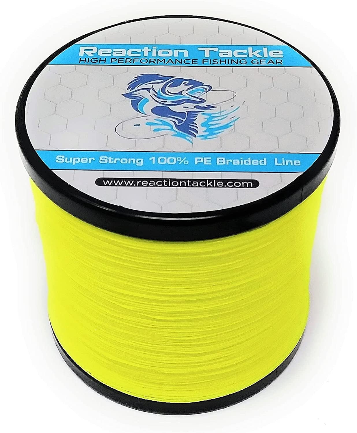 Reaction Tackle Braided Fishing Line Hi Vis Yellow - Walmart.com