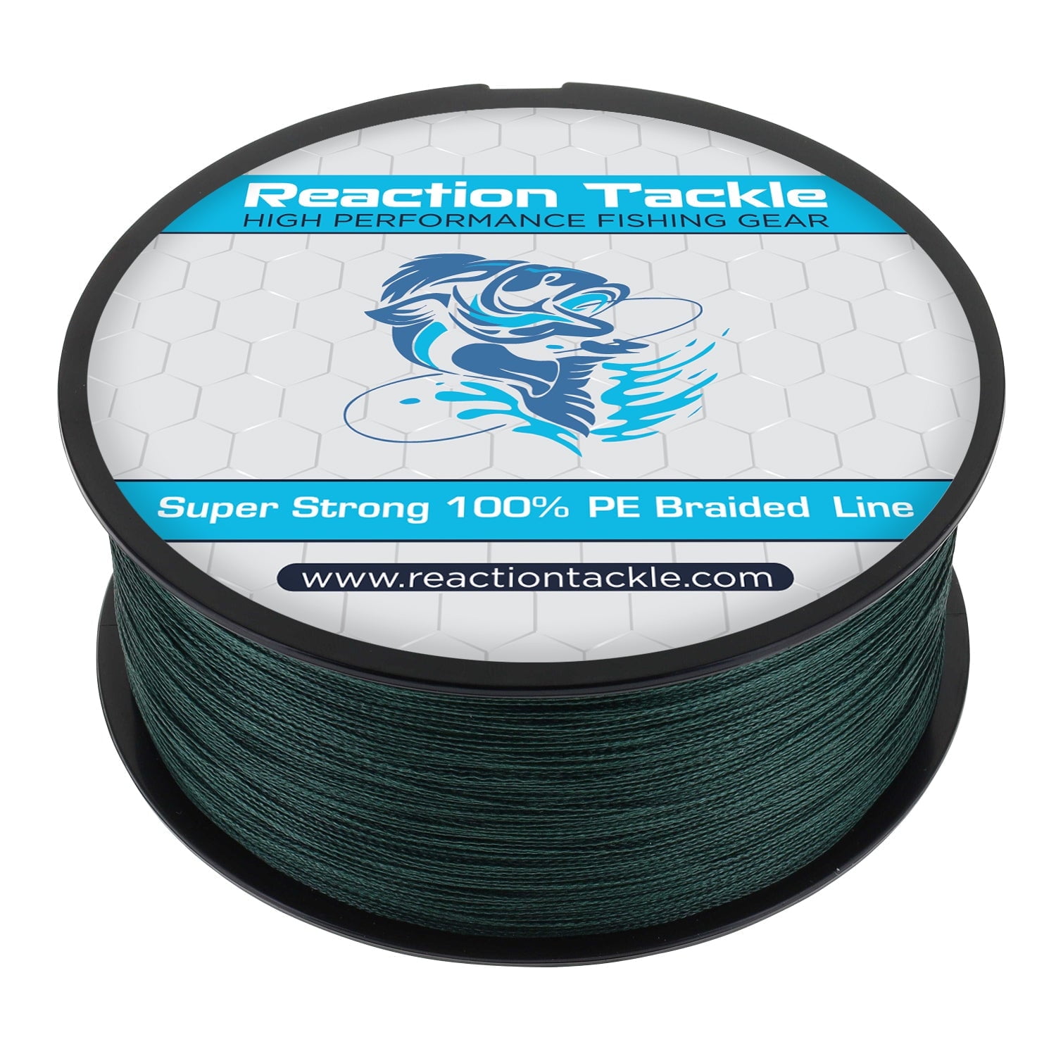 Reaction Tackle Braided Fishing Line Moss Green - Walmart.com
