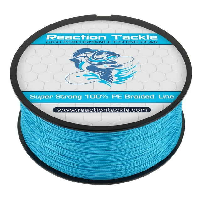 Reaction Tackle Braided Fishing Line Sea Blue - Walmart.com