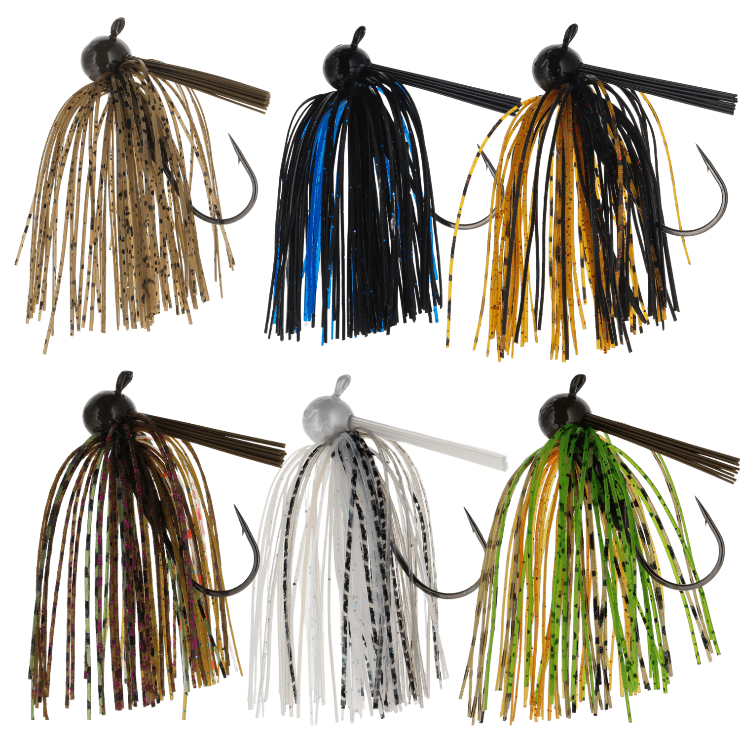 Reaction Tackle Football Jig (6-pack/ 1 of each color) 1/2 oz - Walmart.com
