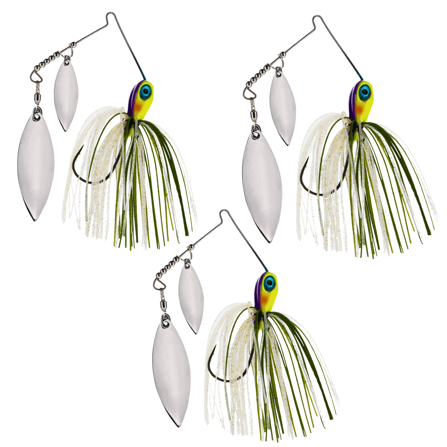 Spinner Bait - 3/8 oz- Sunrise (3 pack) - Walmart.com