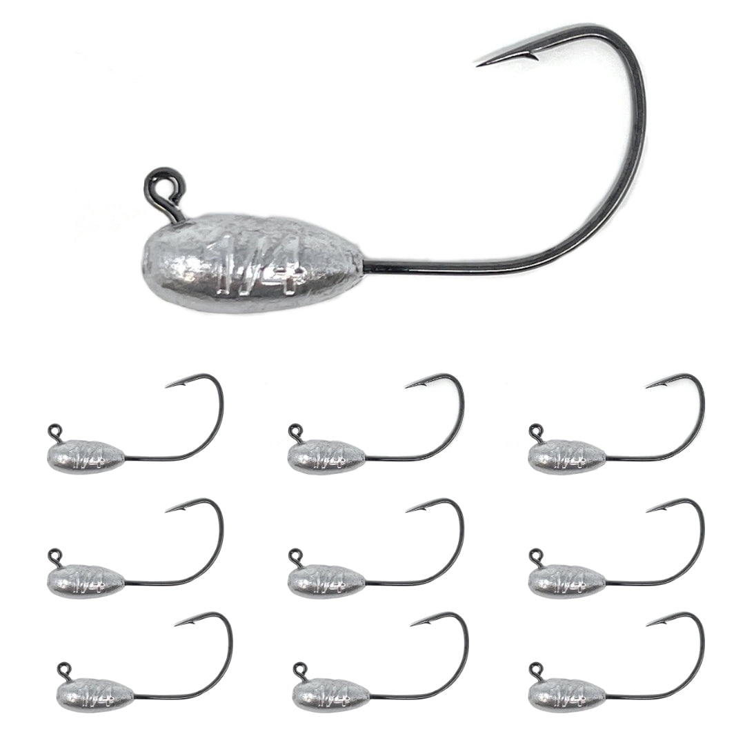 Reaction Tackle Lead Tube Jig Heads - for Bass Fishing - Tube Bait ...