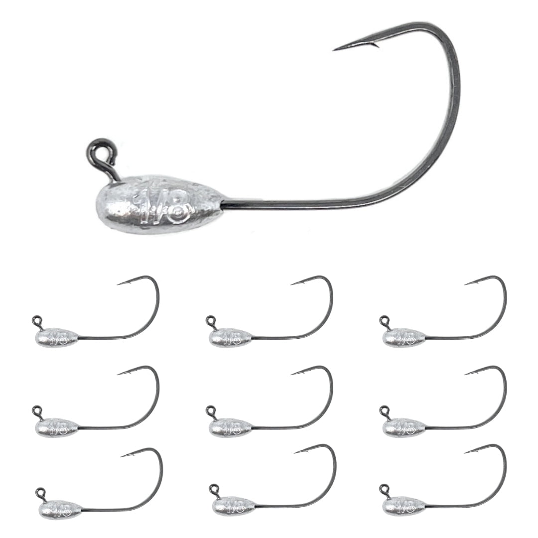 Reaction Tackle Lead Tube Jig Heads - for Bass Fishing - Tube Bait ...