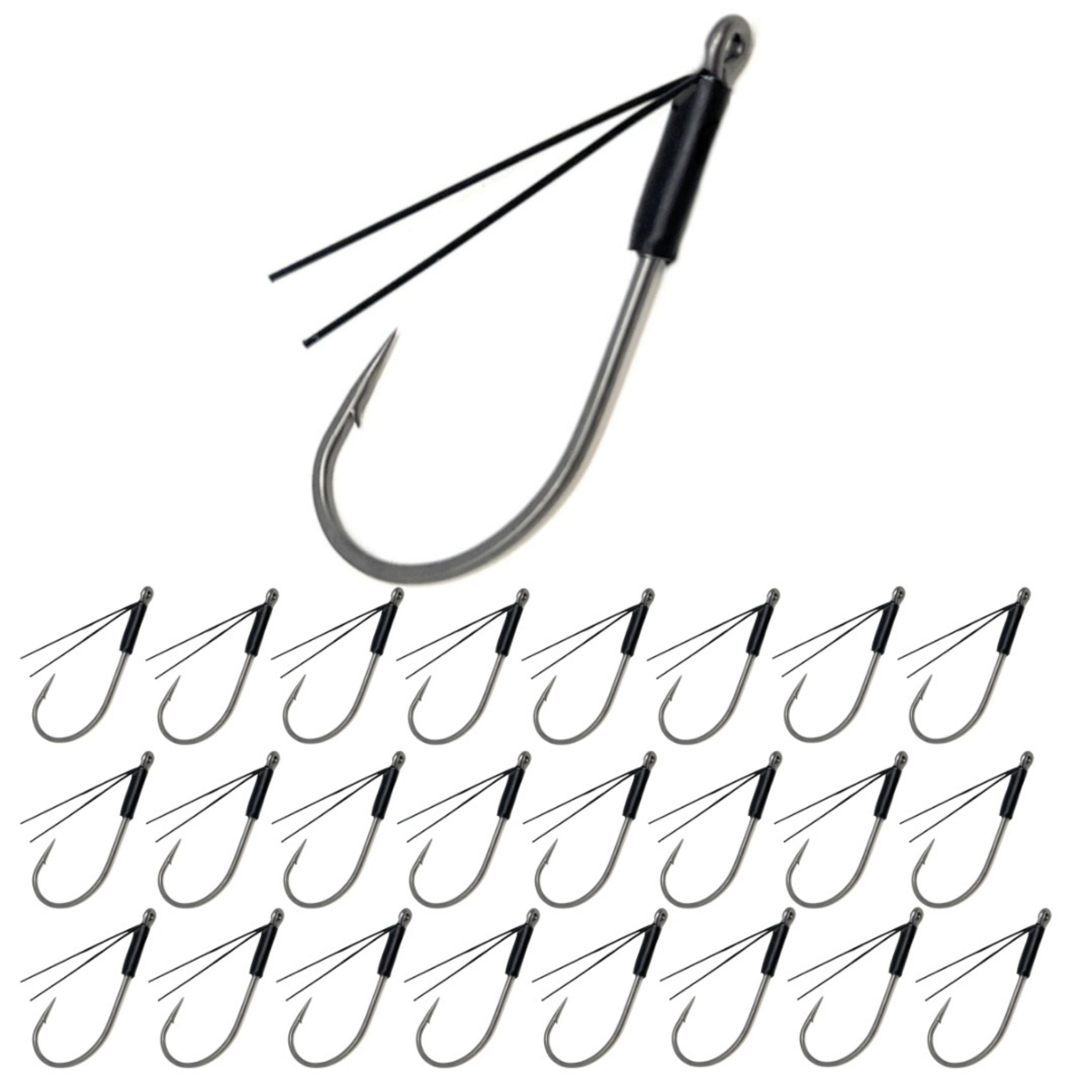 Reaction Tackle Neko / Wacky Hooks - #2/0 - Weedless fiber guard Hook ...