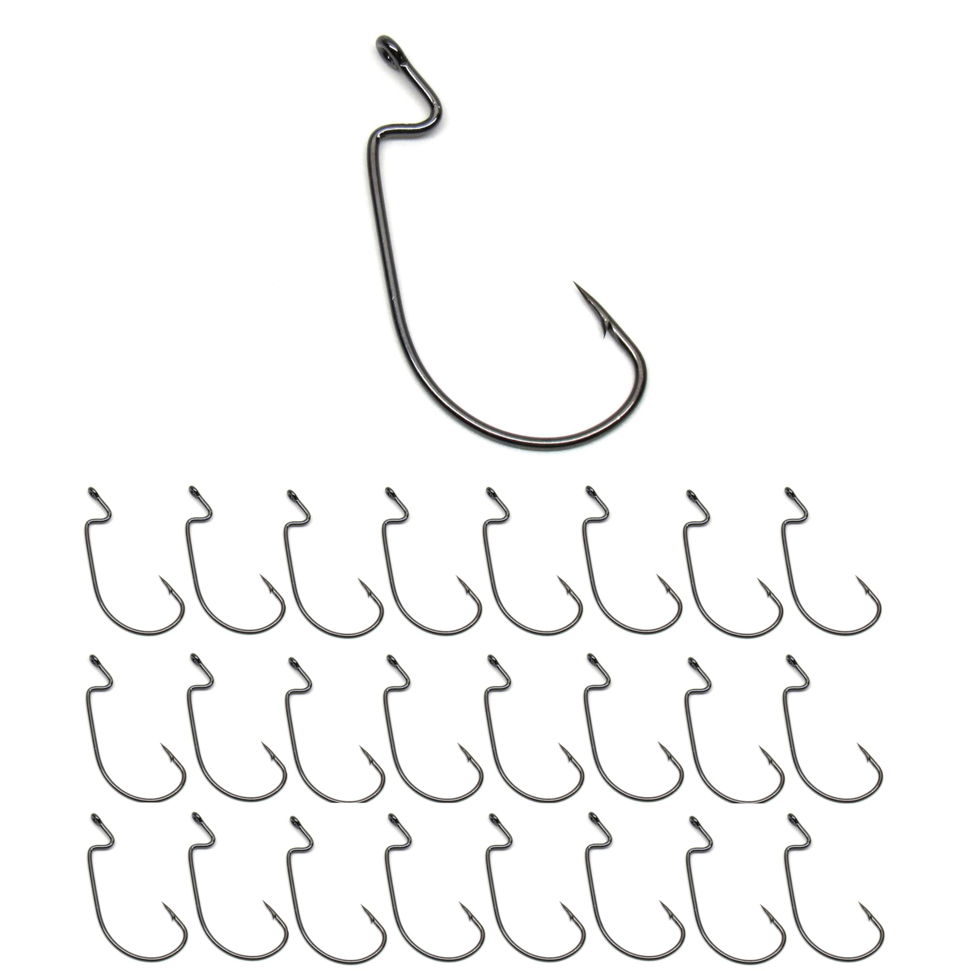 Reaction Tackle Offset EWG Hooks - #3/0 - Walmart.com