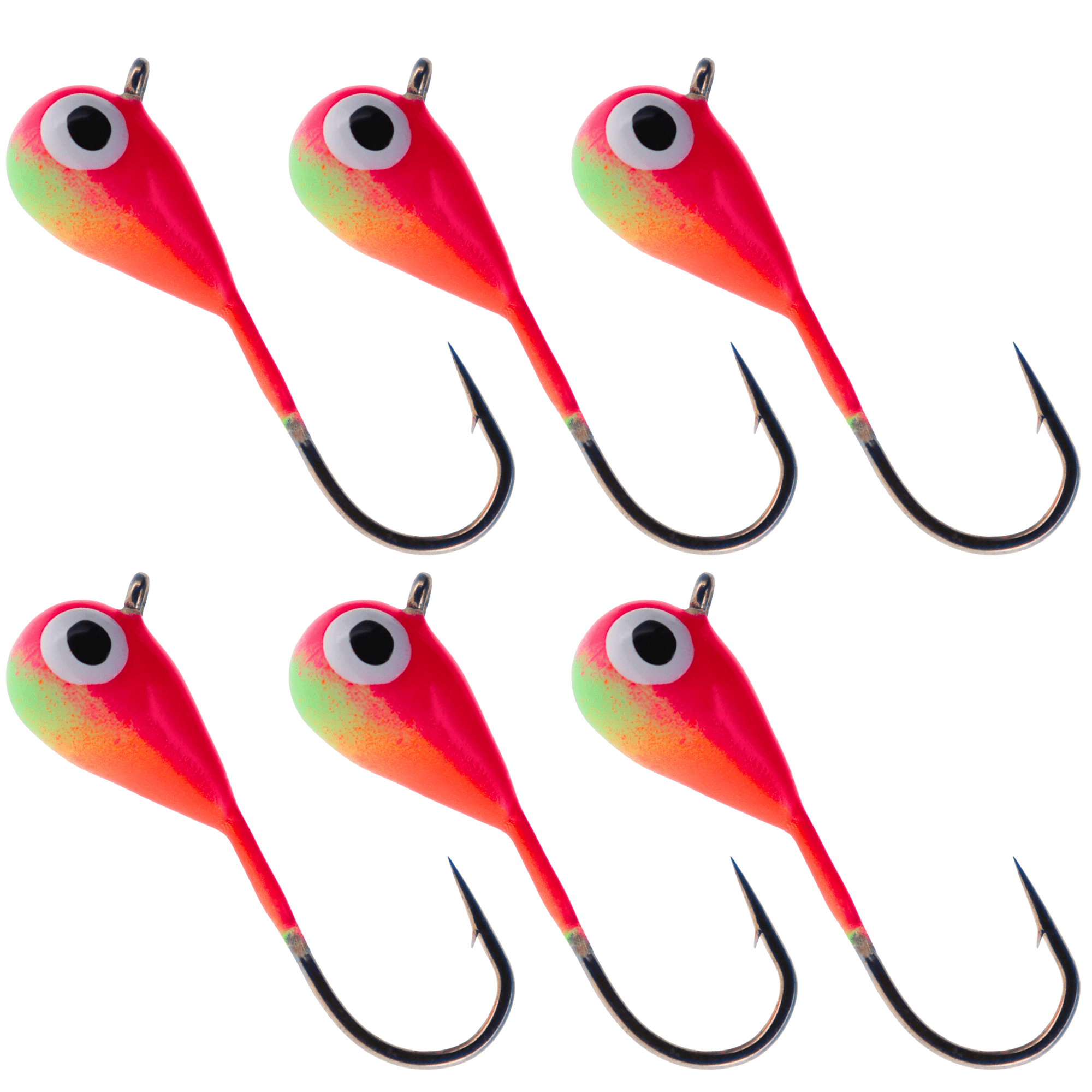 Reaction Tackle Tungsten Ice Jig 7mm - Wonder Pink Glow Spots 6-pcs ...