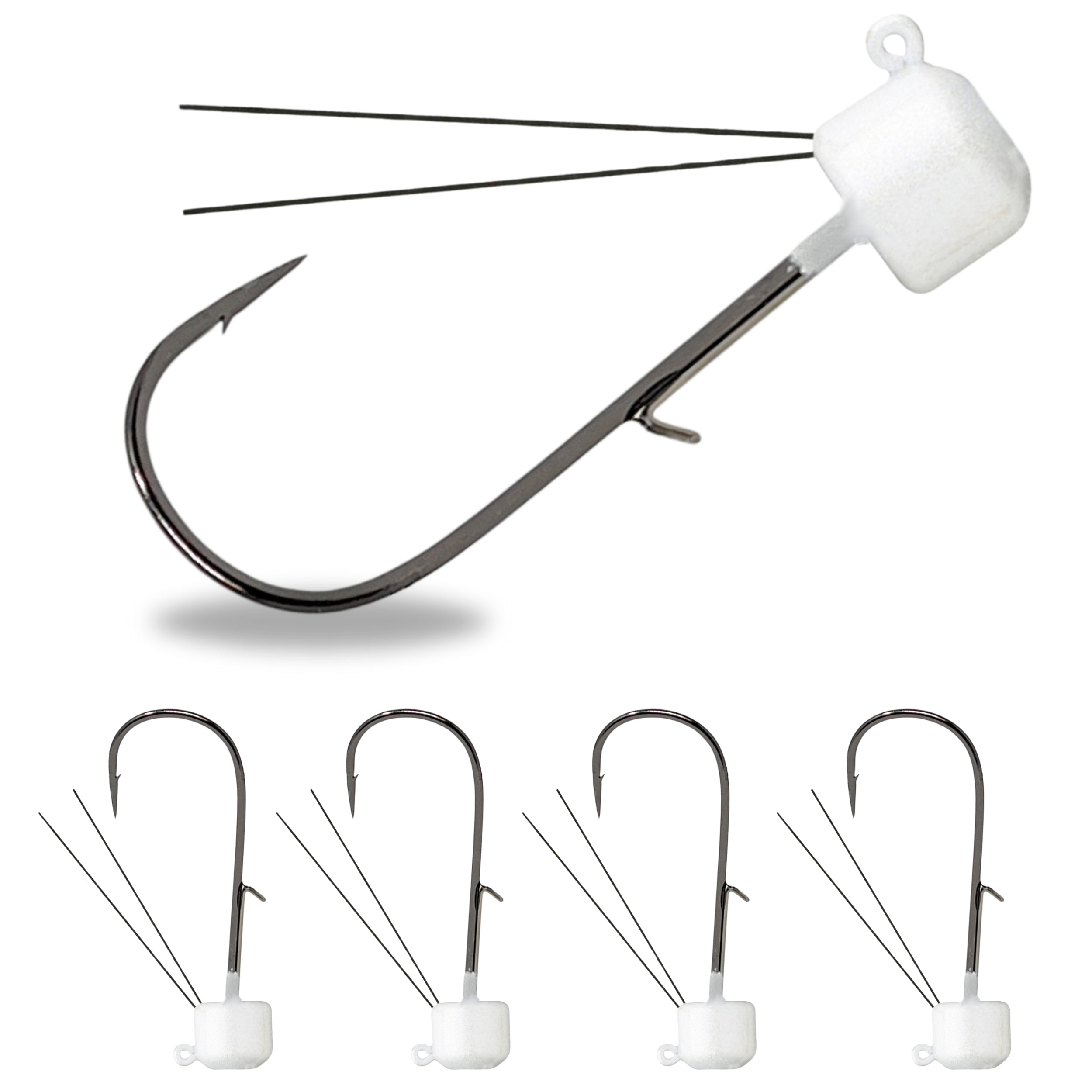 Reaction Tackle Tungsten Mushroom Head Ned Rig Shroom Jig Heads for ...