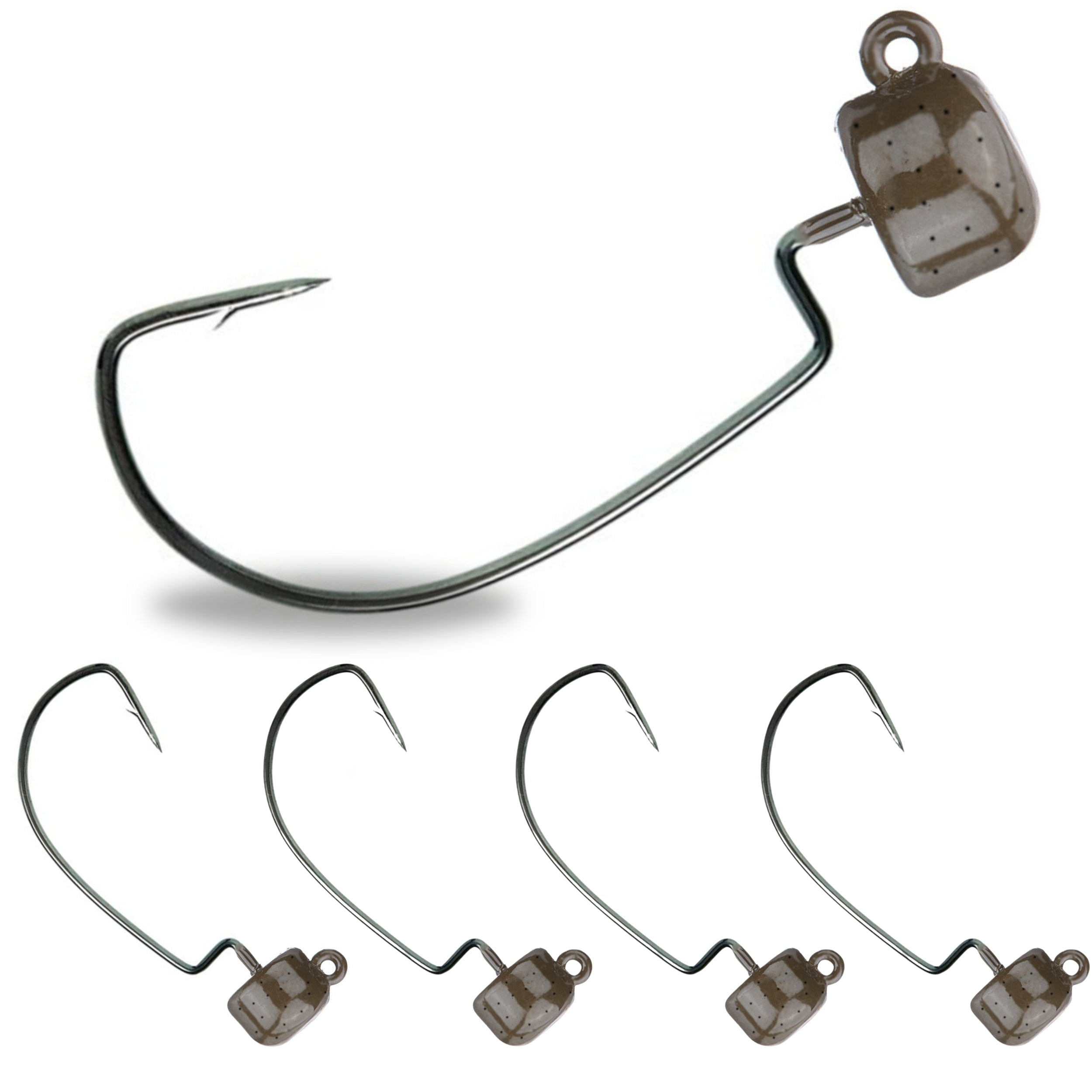 Reaction Tackle Tungsten Mushroom Head Ned Rig Shroom Jig Heads for ...