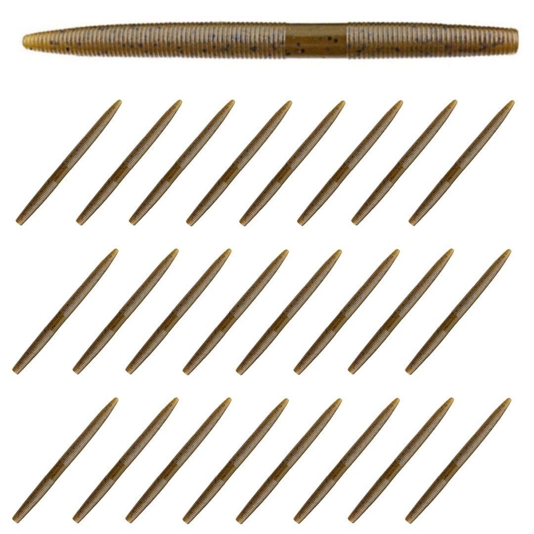 Reaction Tackle Wacky Worms / Soft Plastic Worm Stick Baits Green ...