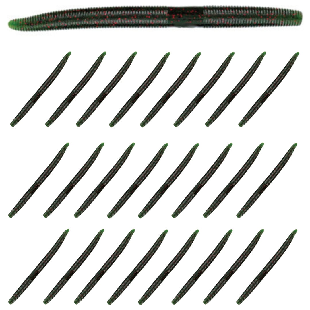 Reaction Tackle Wacky Worms / Soft Plastic Worm Stick Baits Watermelon ...