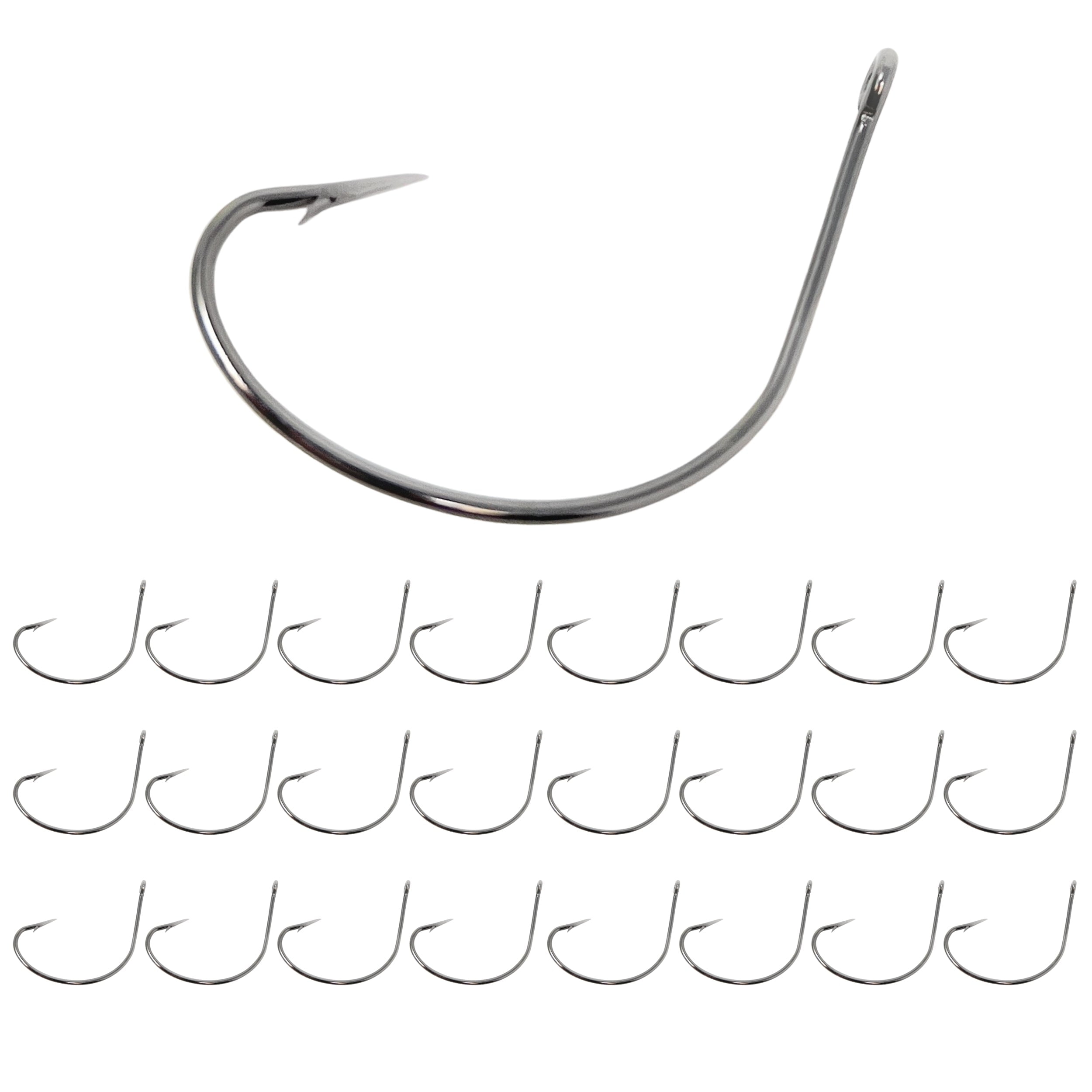 Reaction Tackle Wide Gap Wacky Hooks - #1/0 - Walmart.com