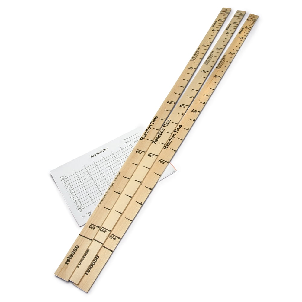 Reaction Time Ruler Set, For Measuring Acceleration Of Falling Object ...