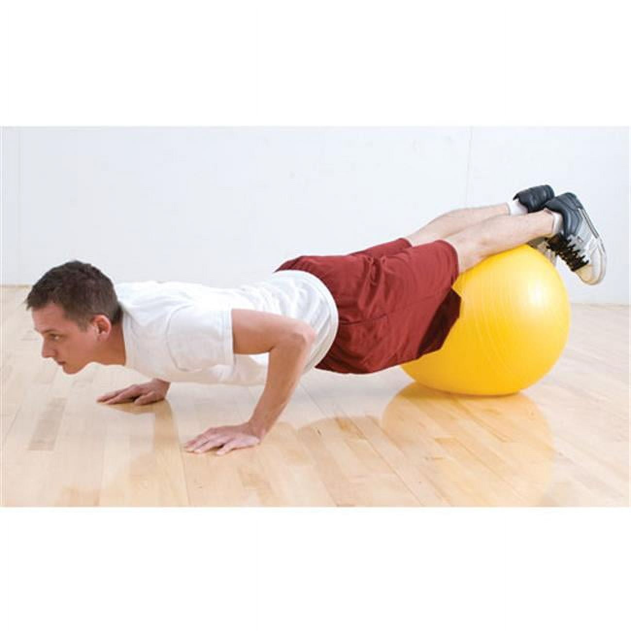 Reactor by Champion Barbell® 65cm Anti-Burst Fitness Ball - Yellow ...