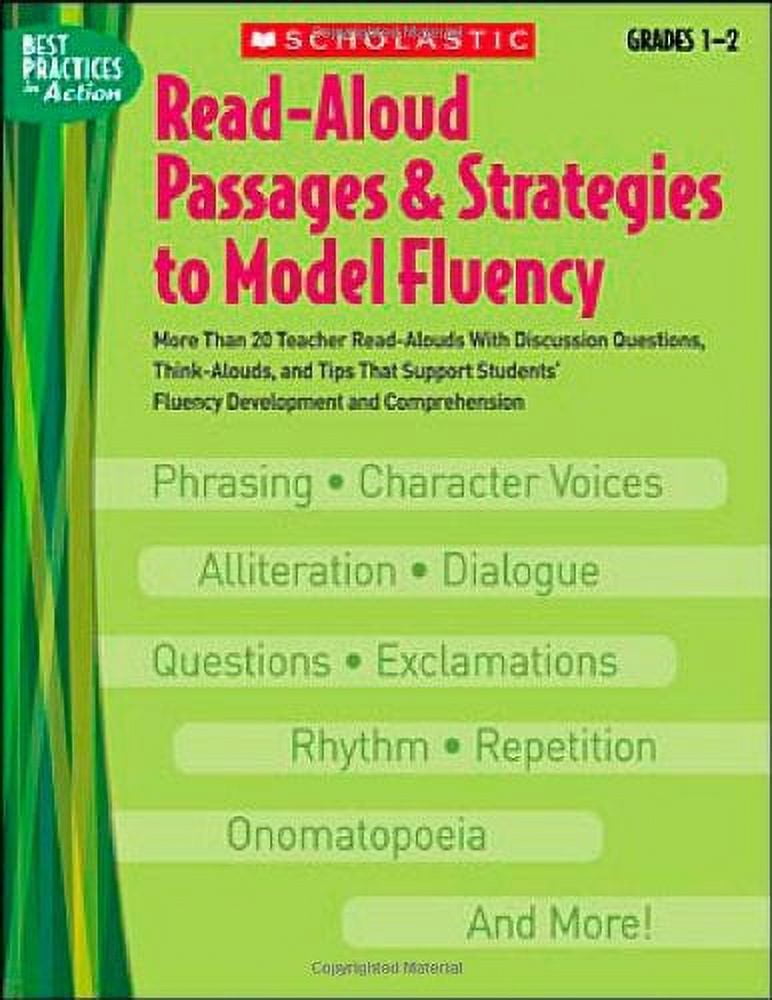 Pre-Owned Read-Aloud Passages & Strategies to Model Fluency, Grades 1-2 ...