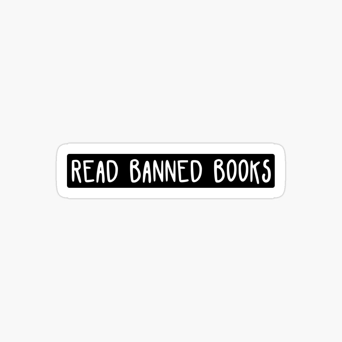 Read Banned Books Sticker. Gift For You - Decorate Laptops, Water ...