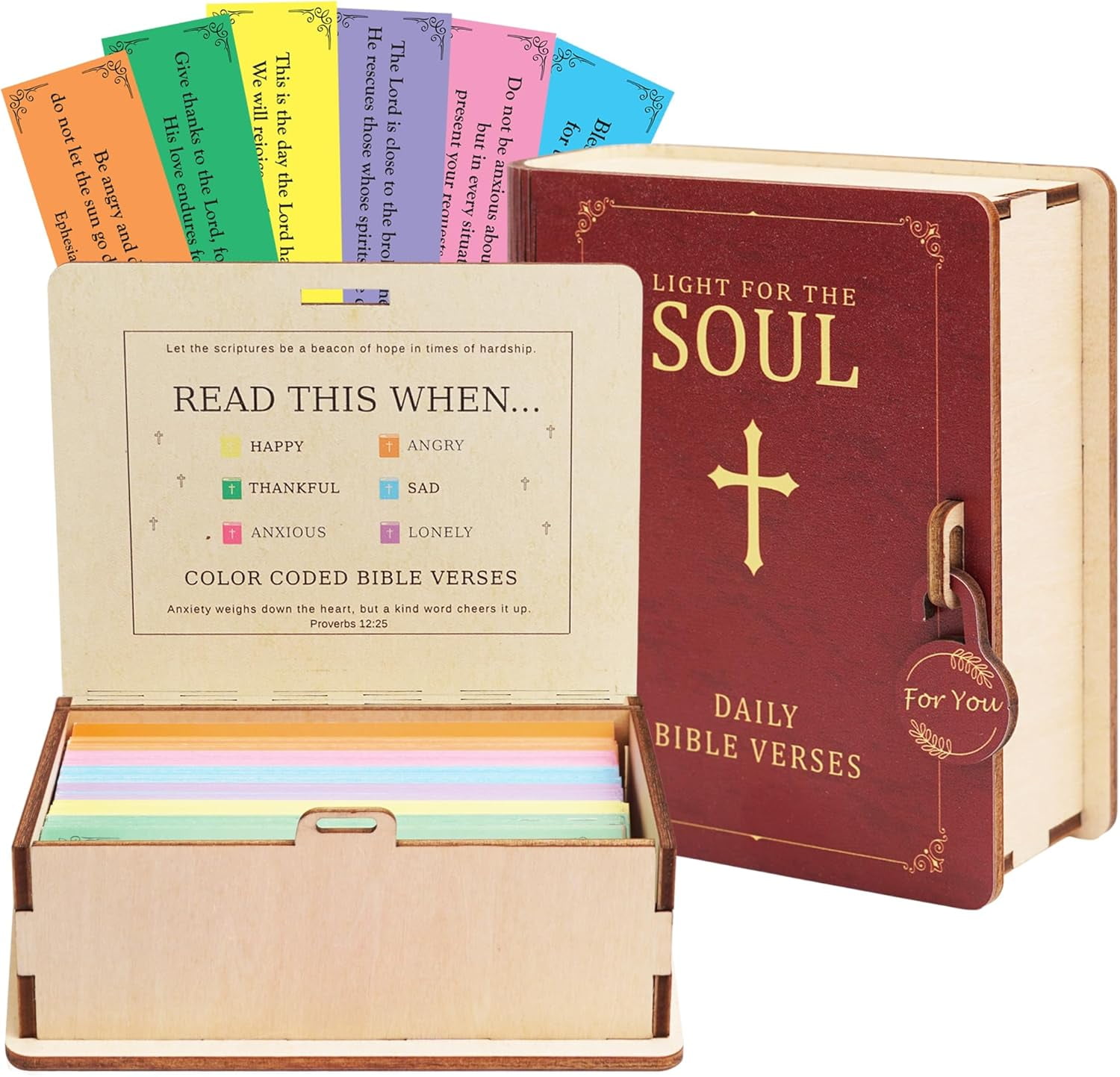 Read This When Bible Verse Box – 150 Color Coded Bible Verse for 6 ...
