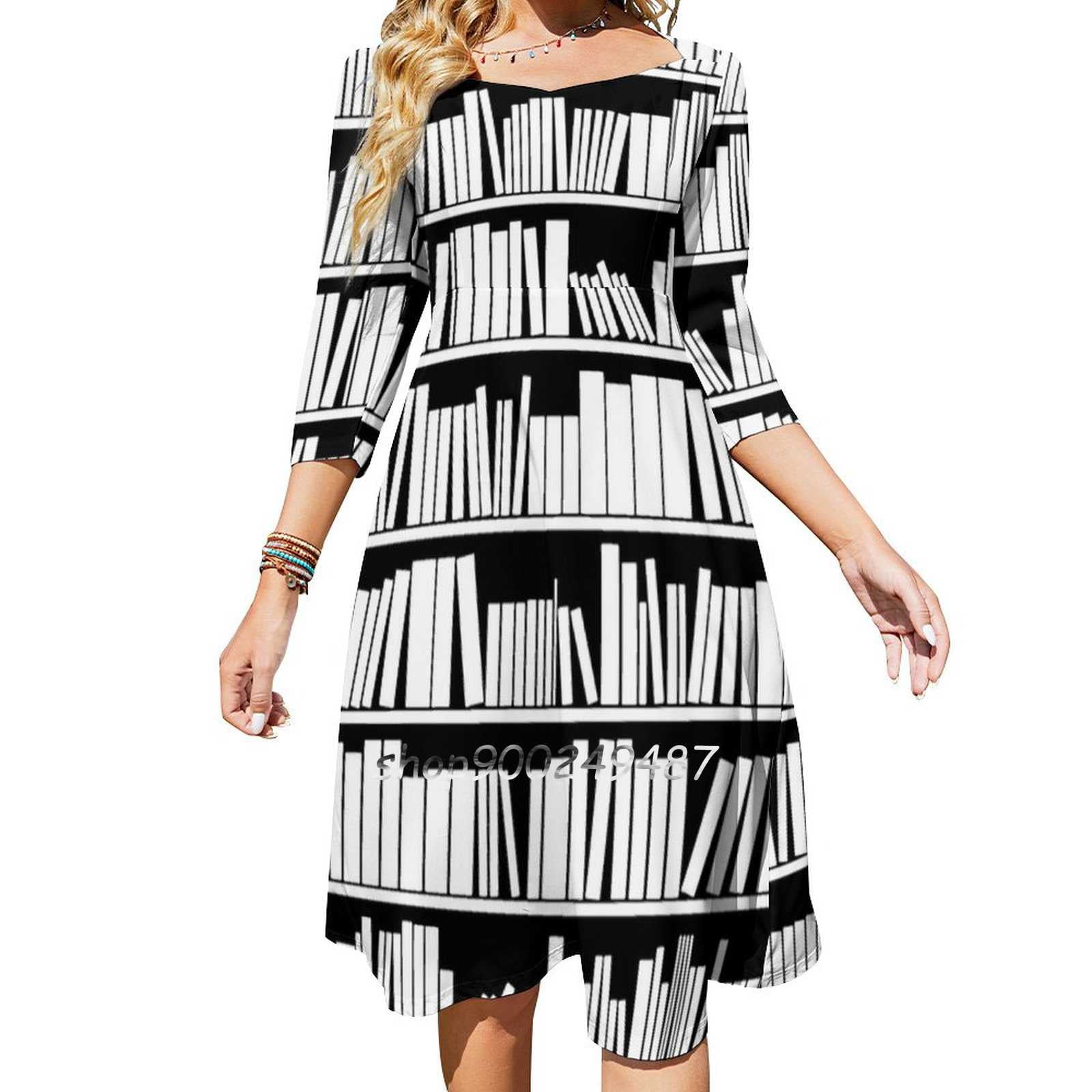 Read 'Em And Weep Flare Dress Square Neck Dress Elegant Female Fashion ...