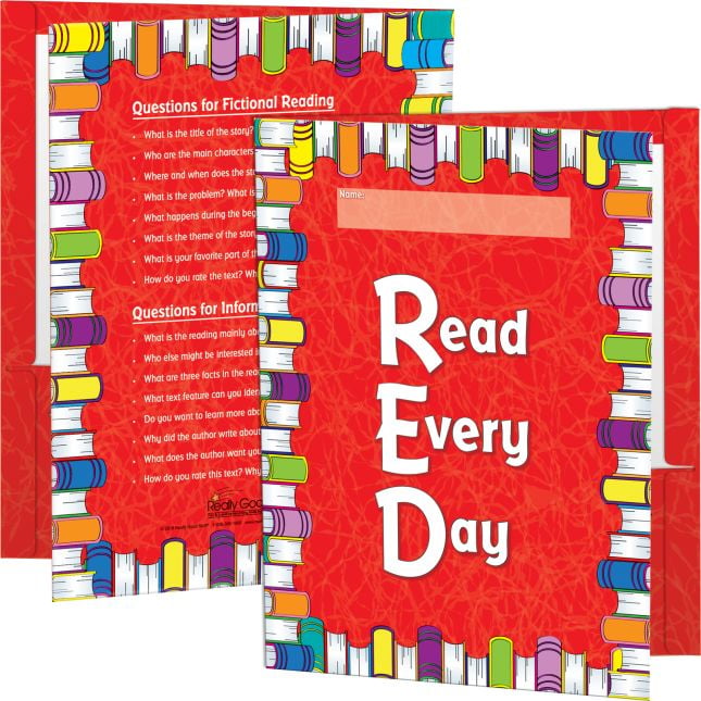 Read Every Day Folders - 12 folders - Walmart.com